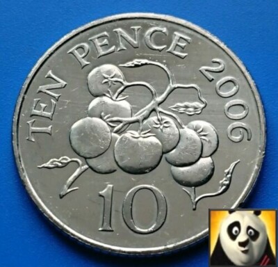 2006 Guernsey 10p Ten Pence Tomato Tomatoes Plant Key Date Uncirculated ...