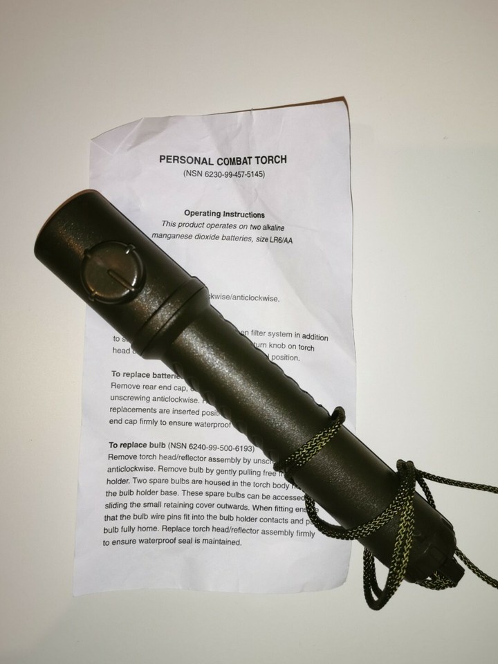 Job Lot 5 X British Army Signalling Personal Torch Combat Bushcraft ...