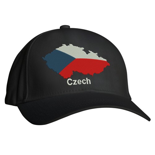Embroidered Czech Flag Logo Baseball Cap Soccer Fans Sports Football ...
