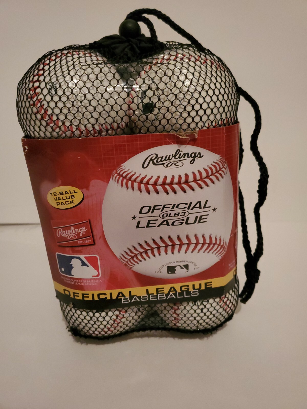 Rawlings Baseballs OLB3 Official League 12 pack Recreational Baseballs ...