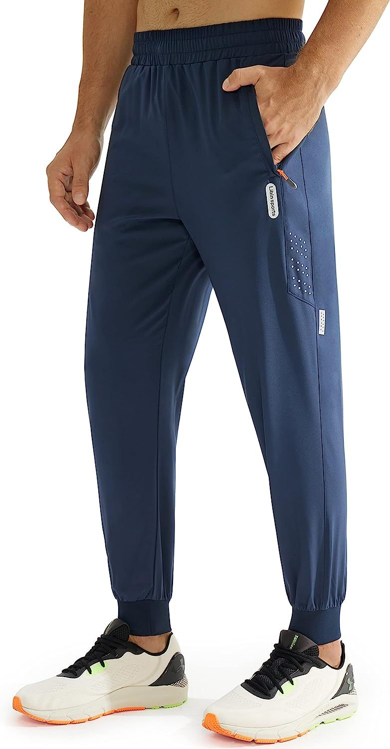 Libin Men's Lightweight Joggers Quick Dry Cargo Hiking Pants Medium, Z ...