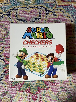 *2012* Super Mario Checkers Collector's Edition Mario Luigi *Nintendo ...
