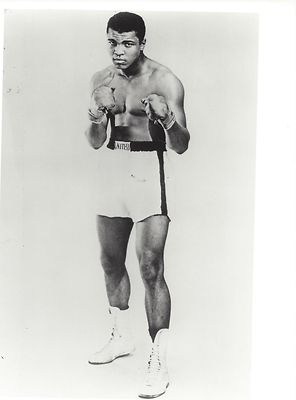 MUHAMMAD ALI 8X10 PHOTO BOXING PICTURE B/W FULL LENGTH POSE | eBay
