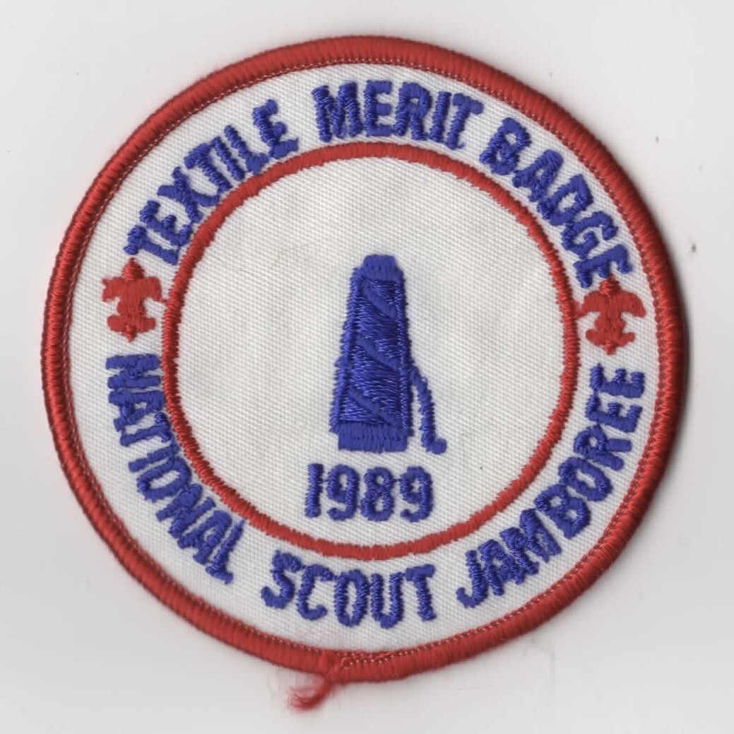 1989 National Jamboree Textile Merit Badge RED Bdr. [JM650] | eBay