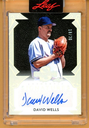 2025 Leaf Spectacular David Wells AUTO SILVER HOLO #18/30 | eBay