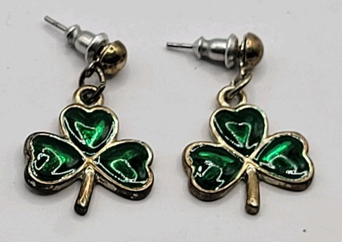 St Patricks Day Jewelry Lot Rhinestone Claddagh Pin Earrings Necklace ...