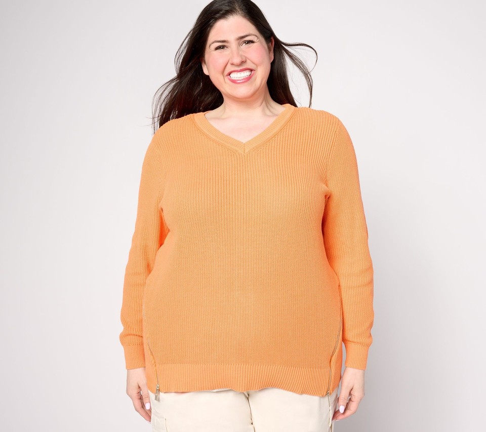 Belle by Kim Gravel Women's Top Sweater Sz 2XS (XXS) Diagonal Pink ...