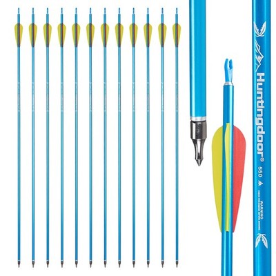 Archery 30" Aluminium Arrows Spine 550 Recurve Compound Bow Hunting ...