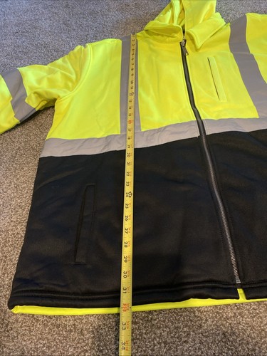 Utility Pro Wear Men's Stain-Resistant Ansi Class 3 Hi Vis Hooded XXL ...