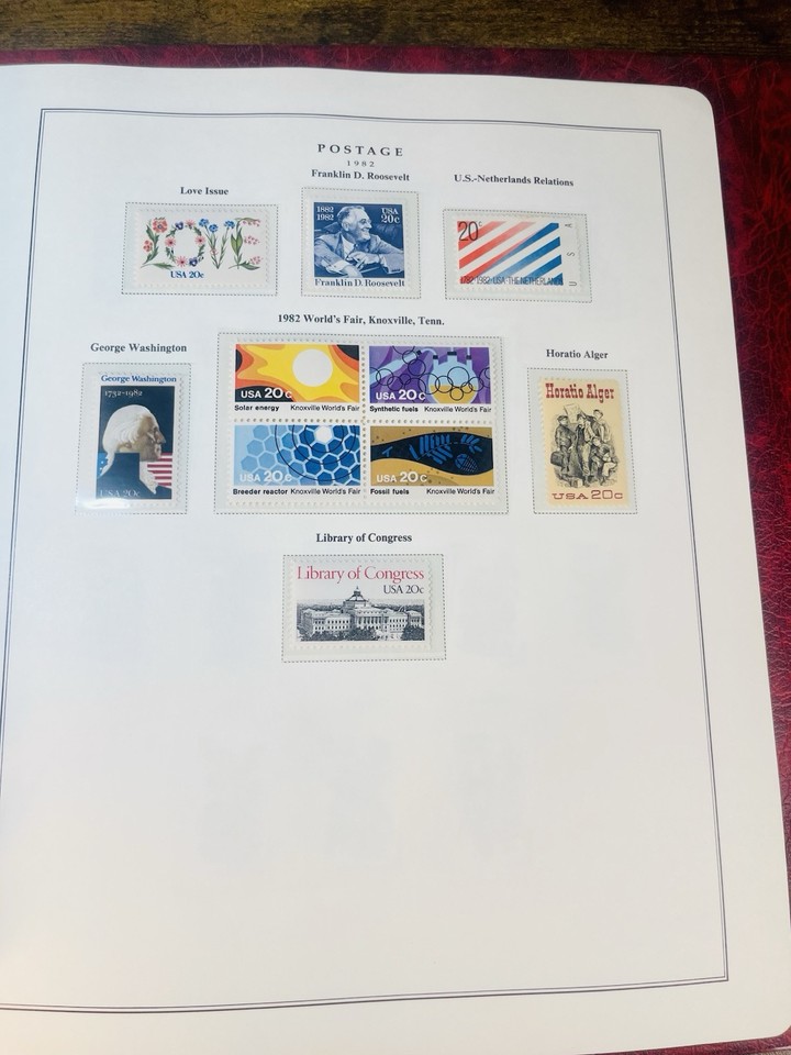 US Stamp Scott Platinum Series Part V - 1977-1983 - 38 Pages & 500 ...