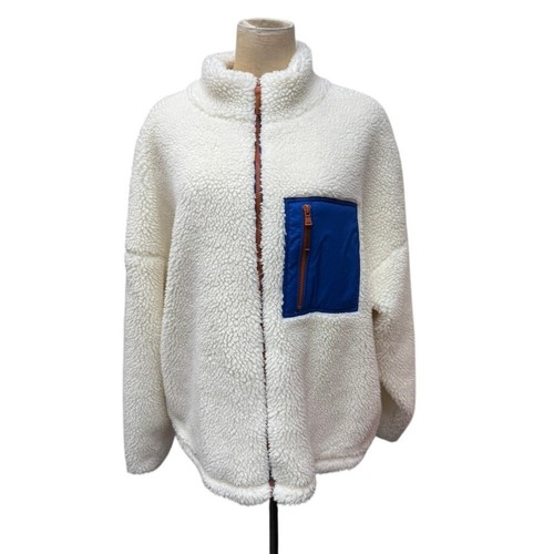 "FABLETICS" Rylan Sherpa Jacket Recycled Poly Fill Zip SZ XL L Chest ...