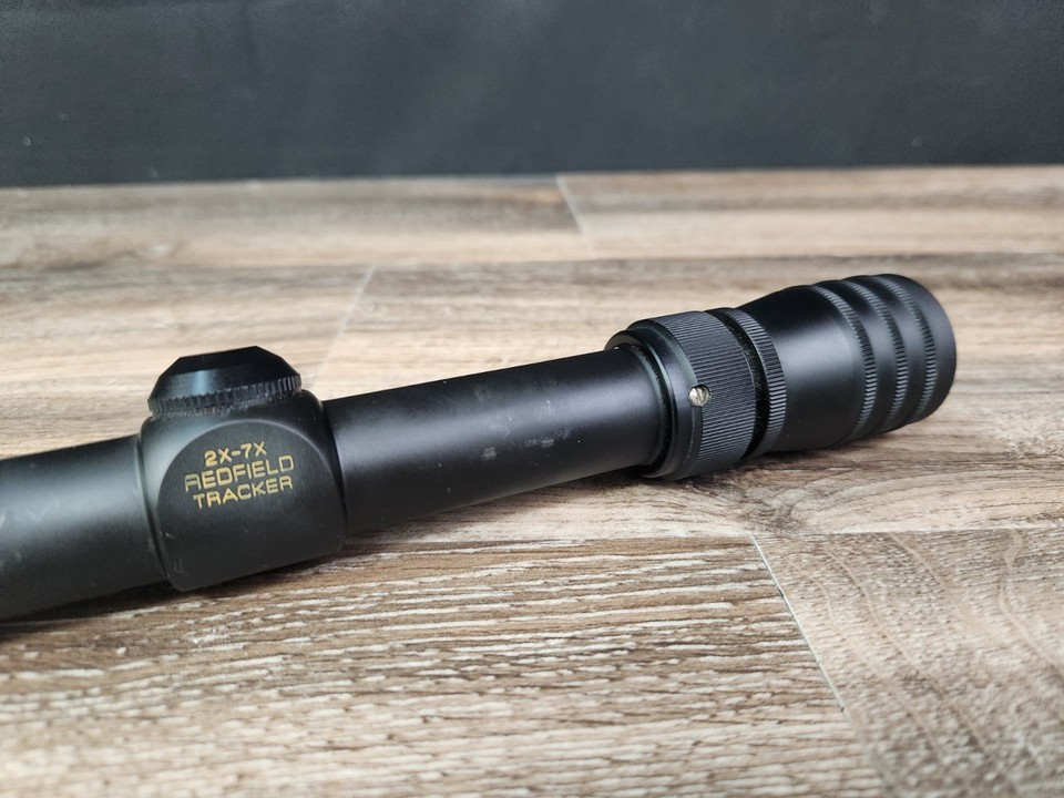 Vintage Redfield Tracker 2X-7X Duplex Reticle Matte Black Rifle Scope ...