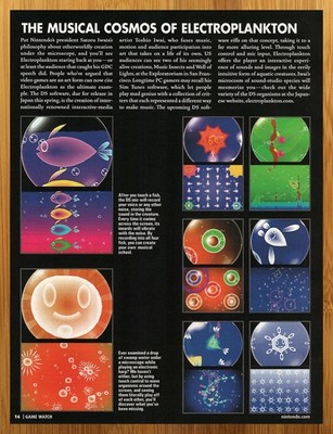 2005 Electroplankton Nintendo DS Print Ad/Poster Original Video Game ...
