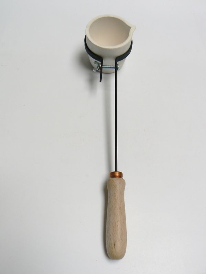 Melting Crucible with Handle 40oz Cup Type Crucible & Holder Melt Gold ...