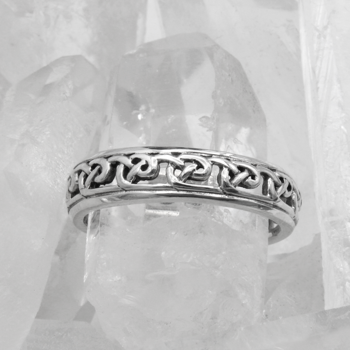 Celtic Infinity Ring Sizes 4-15 - Sterling Silver Infinity Knotwork ...