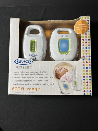 GRACO 2L01VLB White Ultra Clear 600 Ft. Analog Baby Monitor 2010 Open ...