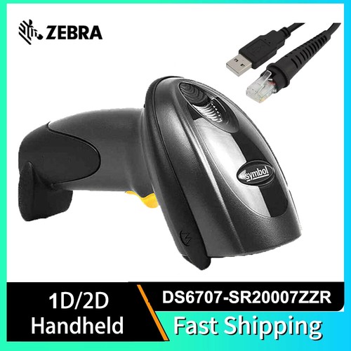 Symbol Zebra Motorola DS6707-SR20007ZZR 1D 2D PDF Barcode Scanner with ...