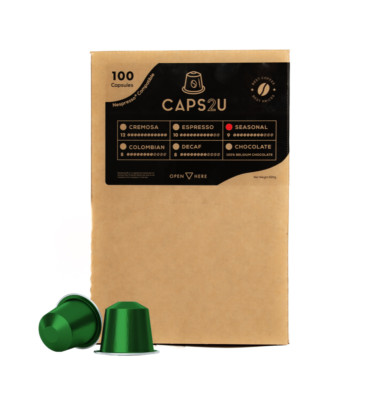 100 Pack Coffee Capsules Pods - Nespresso Compatible, Seasonal Espresso ...