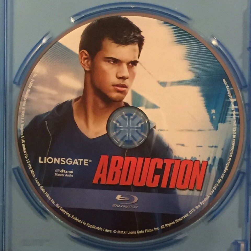 Abduction (Blu-ray Disc, 2012) Taylor Lautner, Alfred Molina, Maria ...