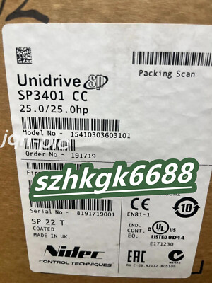 Emerson Nidec Control Technology Unidrive SP3401 Inverter Brand new ...