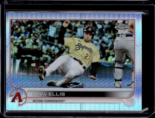 Drew Ellis 2022 Topps Chrome #77 Prism Refractor Rookie Arizona ...
