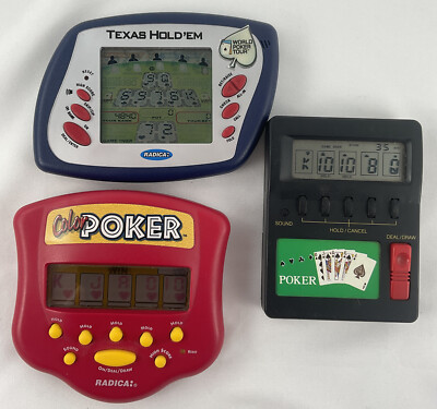 Vintage Radio Shack Electronic Handheld Poker LCD Mini Poker Gambling ...