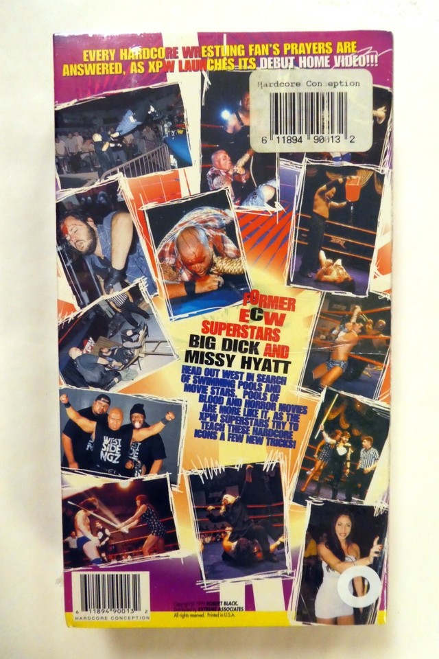 XPW Wrestling Hardcore Conception VHS Damien Steele Big Dick Dud Pit ...