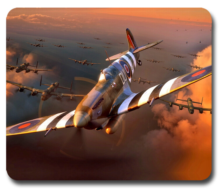 World War II WW2 Fighter Planes ~ Mouse Pad / Mousepad ~ Aviation ...