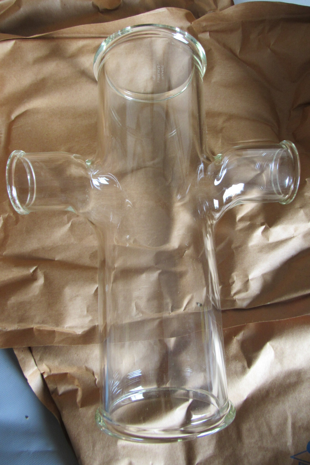 NOS O-I/Schott Kimax 6522-4020 Double T Tee 4" x 2" Drainline Pipe ...