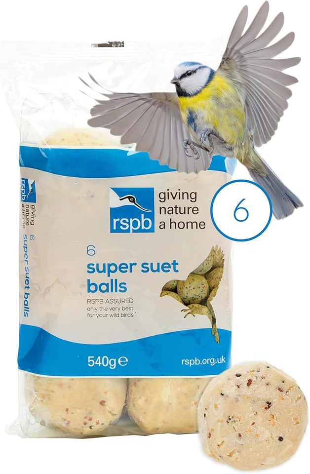 RSPB - Fat Balls for Birds, High Energy Suet Balls, Made in the UK ...