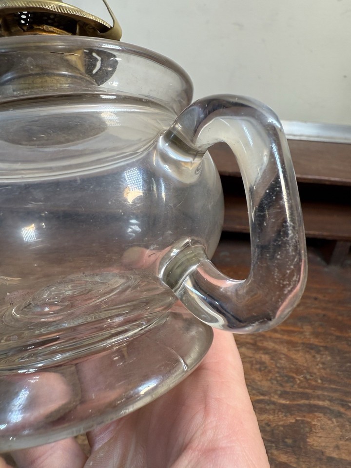 Antique Lomax Oil Guard Finger Lamp Pat. Date Sep. 20, 1870 & Burner | eBay