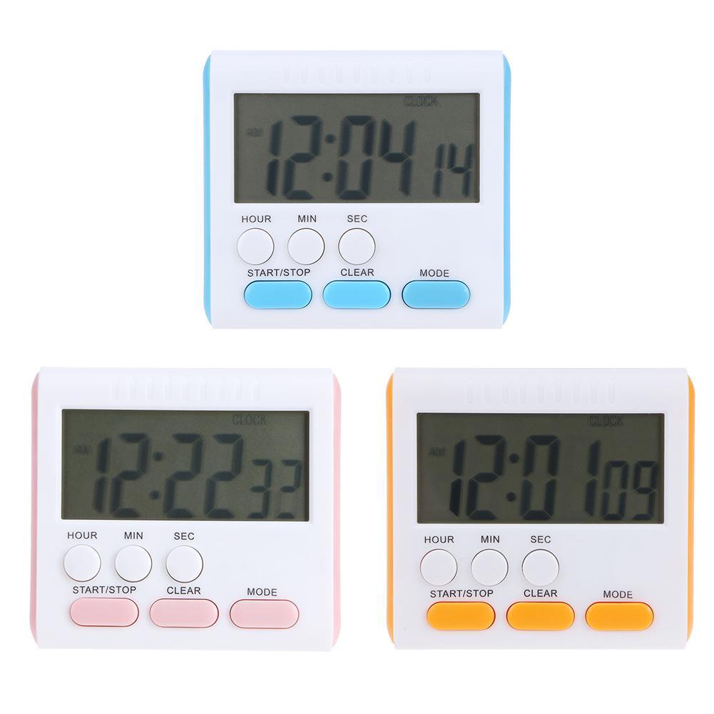 5pcs Multi-function Electric LCD Digital Kitchen Timer Alarm(Pink) | eBay