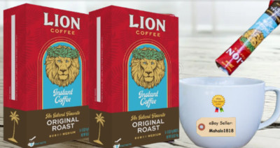 🌺Lion Original Roast Instant Coffee Single Serve Rip Sachets 8ct - 2 ...