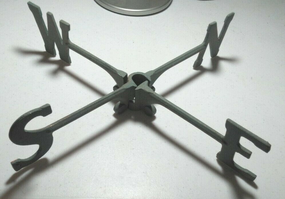 Weathervane Directionals 15'' aluminum NSEW / FITS 3/4'' RODS, ANTIQUED ...