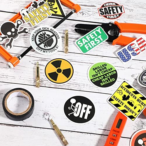 200 Pack Hard Hat Stickers Funny Tool Box Sticker Helmet Welding ...