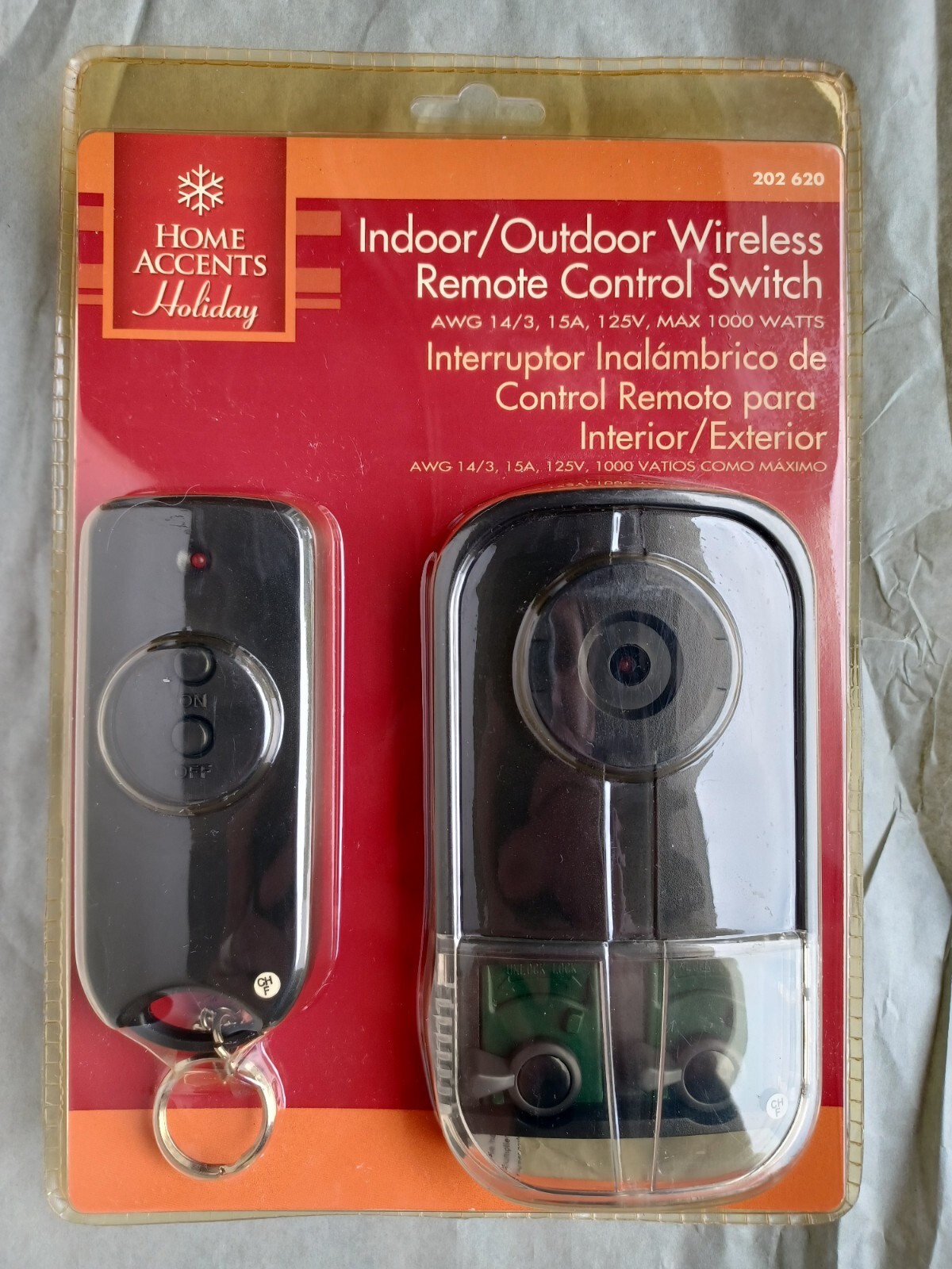 Wireless Indoor/Outdoor Wireless Remote Control Switch Christmas Lights ...