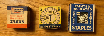 American Hardware Store Tacks Emerson Apparatus Insulated Staples ...