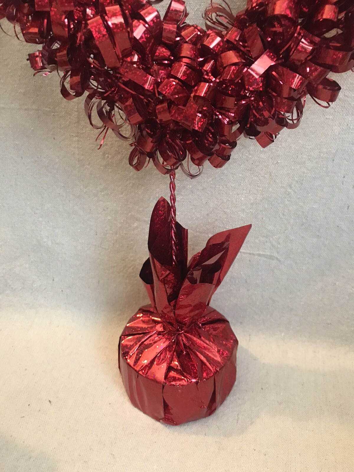 Heart ️16” Tinsel Table Decor .Centerpiece Valentines ..Wedding .Love ...