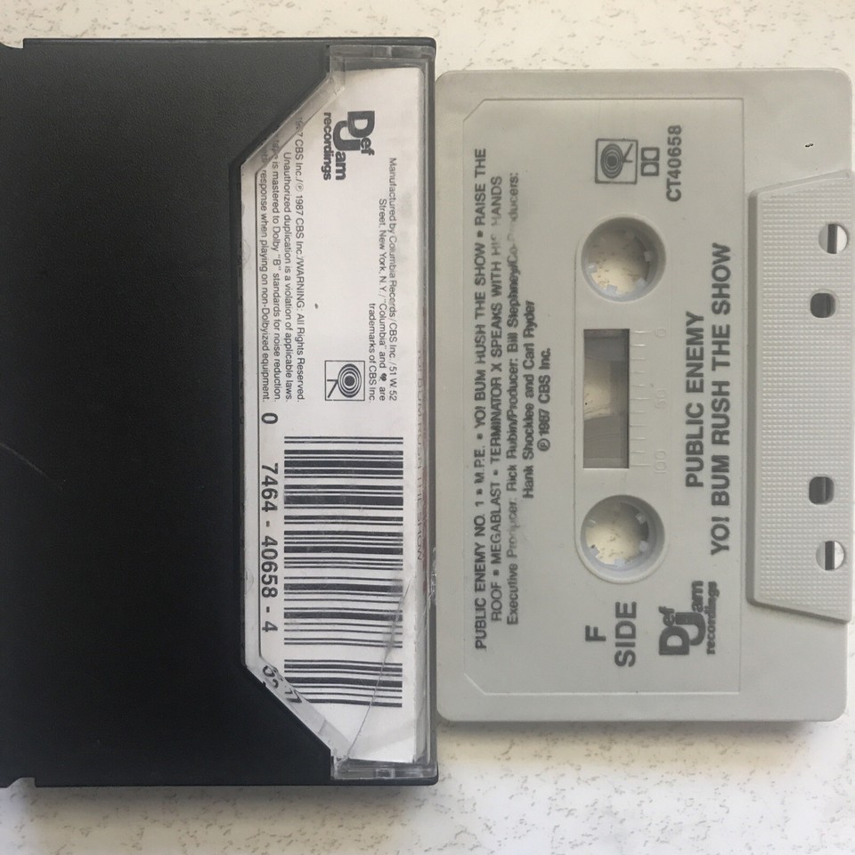 PUBLIC ENEMY YO! BUM RUSH THE SHOW Cassette Tape OG 1987 Rap Hip-Hop ...