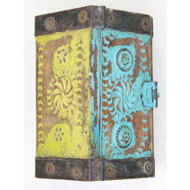 Old vintage style handpainted Wooden box for gift Old handmade wooden ...