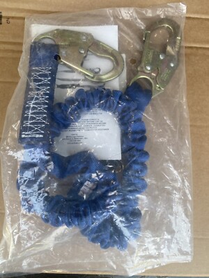 Condor 19F385 Shock Absorbing Lanyard, 4 Ft. 6" To 6 Ft., 310 Lb ...