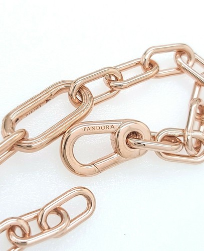 100% Authentic NEW PANDORA Me Rose Gold Link Chain Bracelet 589662C00 ...