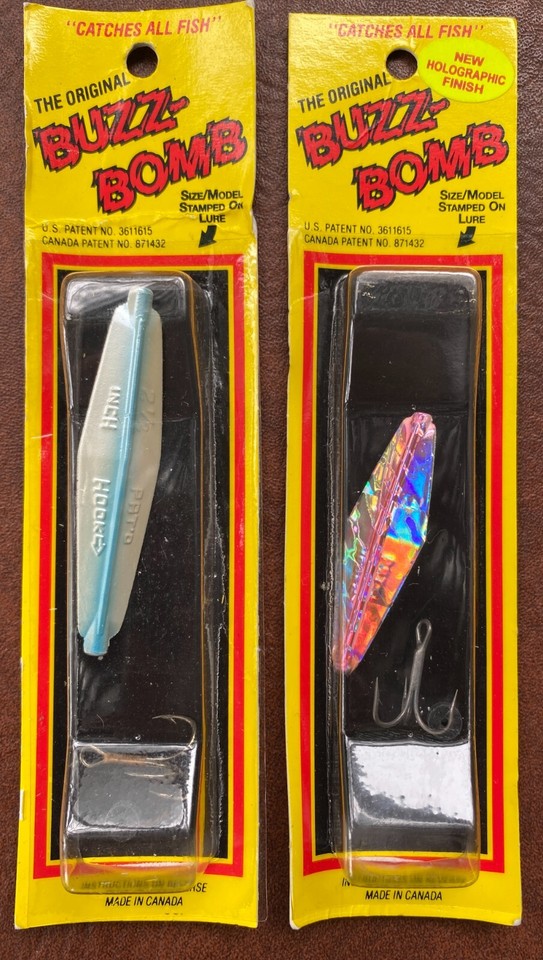 Vintage Fishing Lure LOT #1 Buzz Bomb, Luhr Jensen Nordic, Wiggle Wart ...