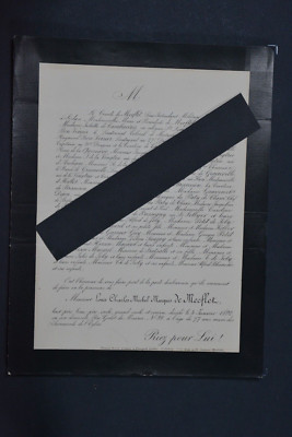 Marquis de Mecflet, 1815-1892, Paris, Rue Godot de Mauroi | eBay