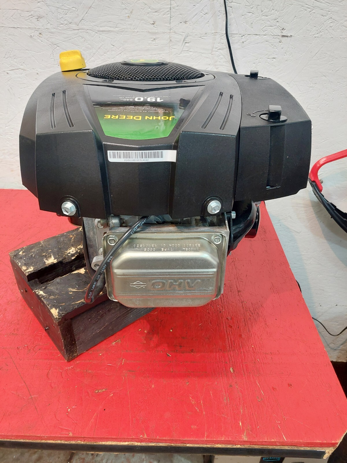 JOHN DEERE-BRIGGS & STRATTON 19 HP. ENGINE 33R877 - GOOD RUNNING ENGINE ...