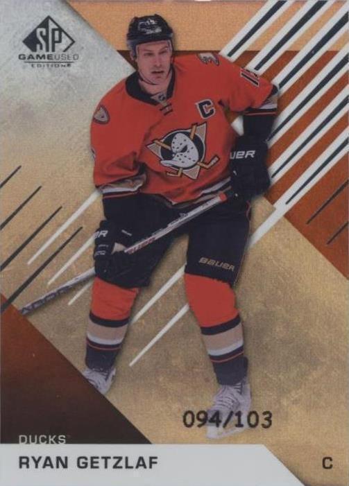 2016-17 SP Game Used - Ryan Getzlaf #48 Orange Rainbow Draft Year /103 ...