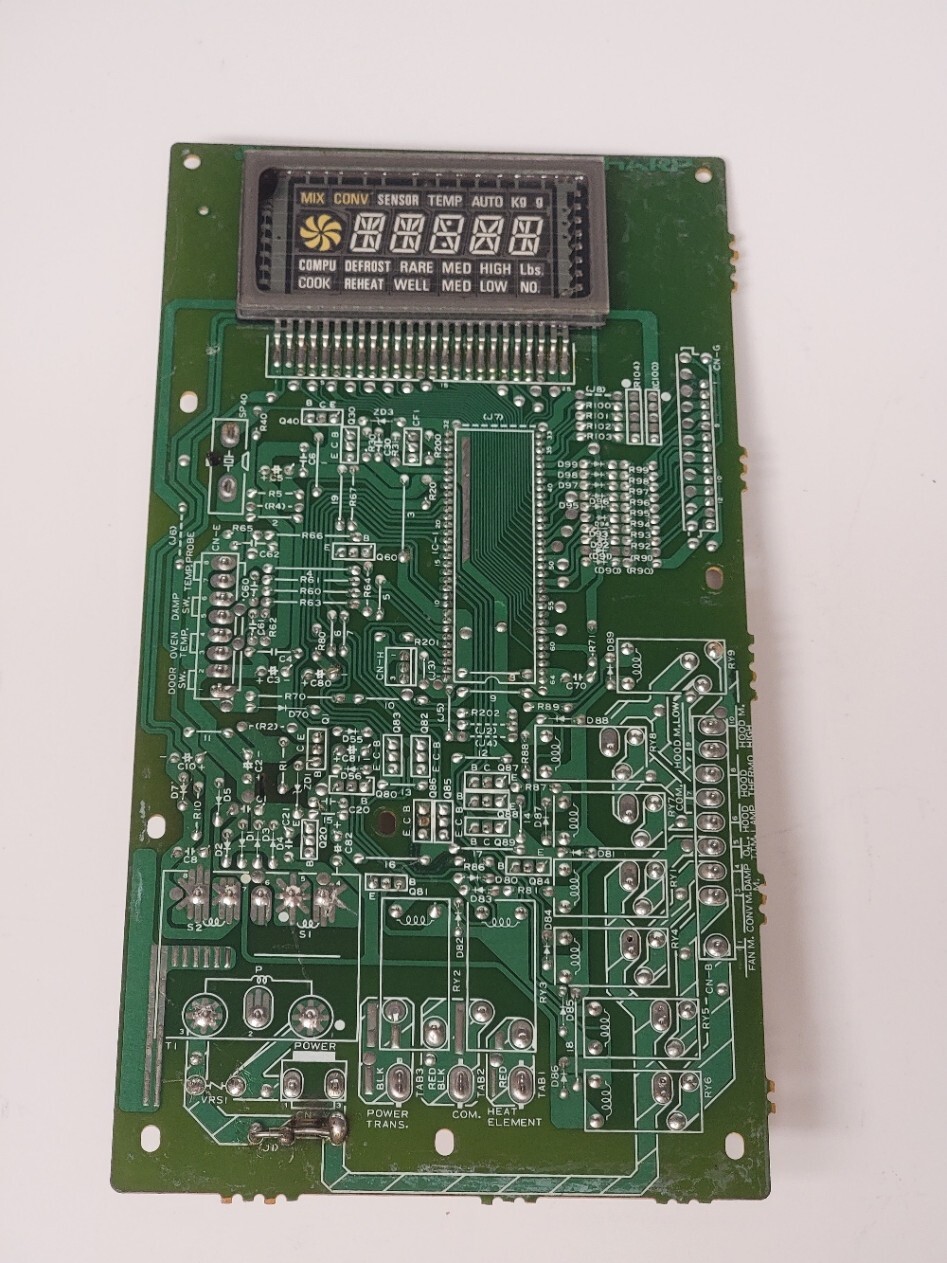 GE MICROWAVE DISPLAY CONTROL BOARD CMK-81X FA192DR AA25B5 BFA484 NT241 ...