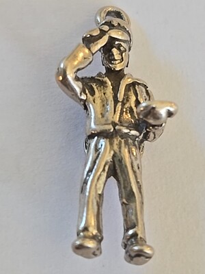 Sterling Silver ~ Mailman Charm - Mail Carrier Charm - Postal Service ...