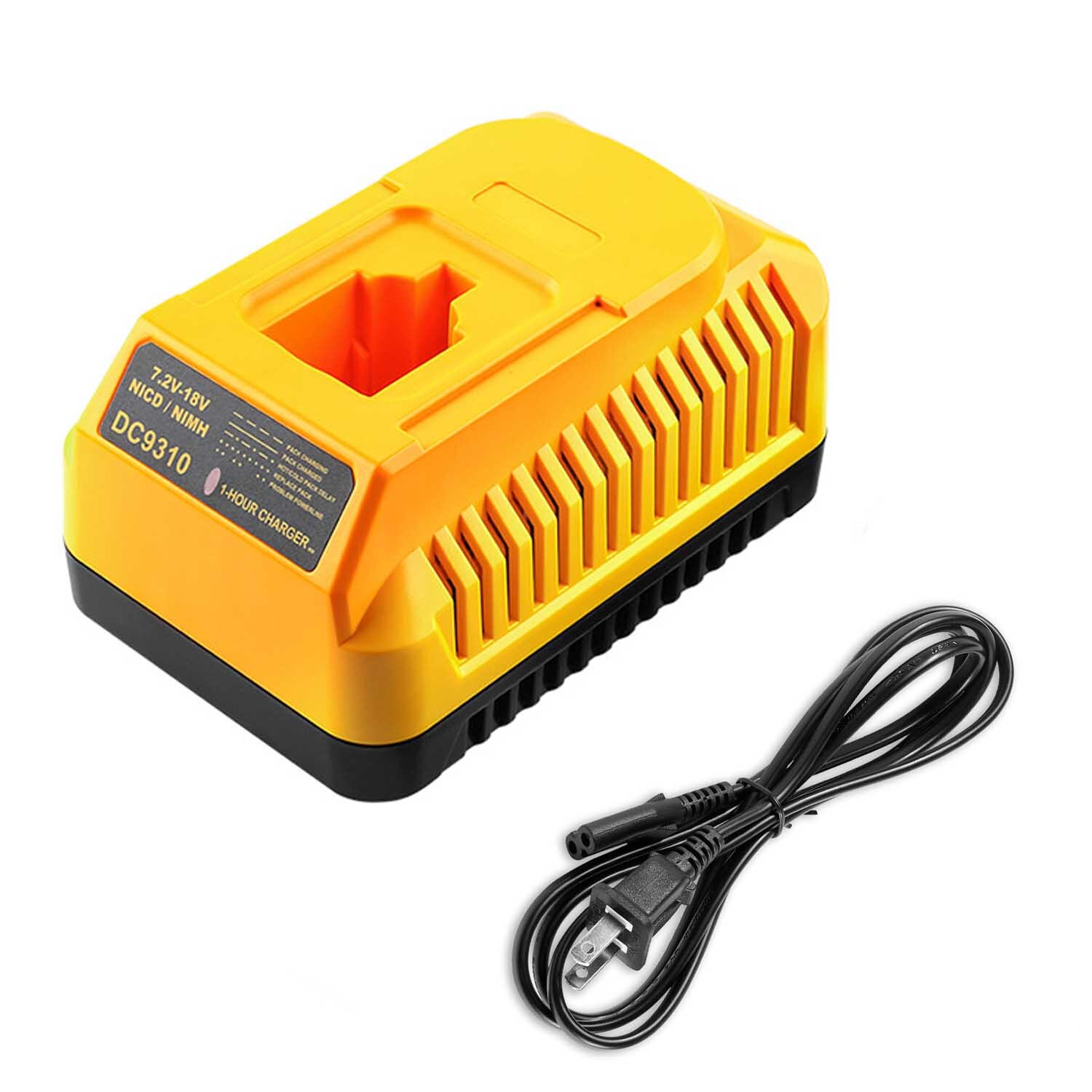 DC9310 Fast Battery Charger for Dewalt DC9096 7.2V-18V Ni-Cd/ Ni-Mh ...