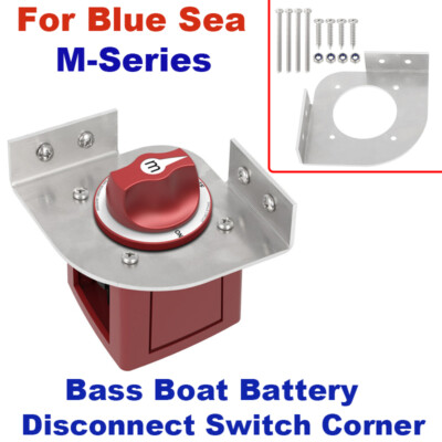 Bass Boat Battery Disconnect Switch Corner Mount For BLUE SEA M-Series ...